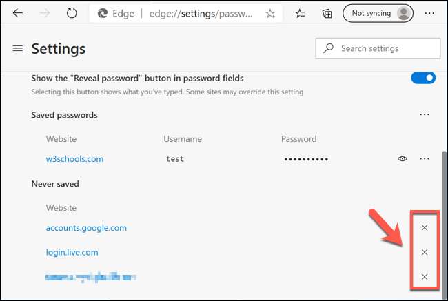 How To Add Edit Or Delete Saved Passwords In Microsoft Edge Thefastcode